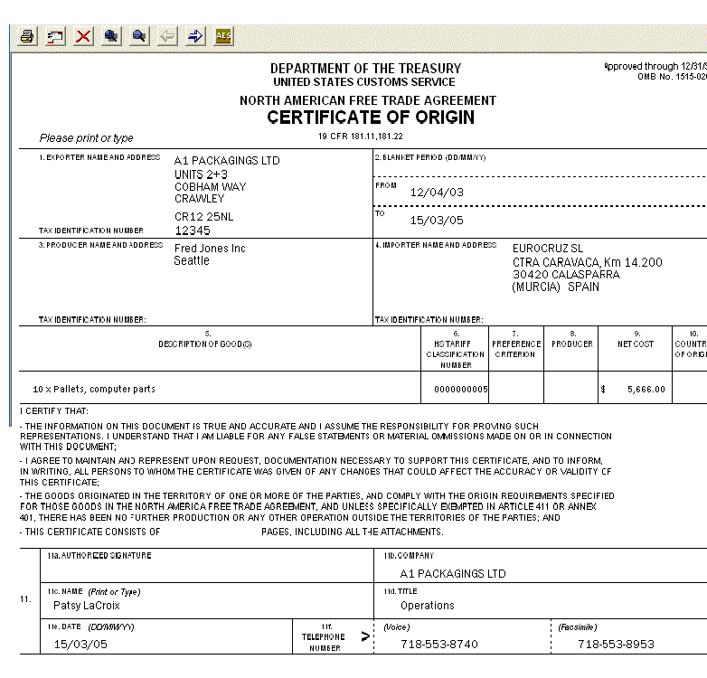 21 Free 41 Free Certificate Of Origin Templates Word Excel Formats