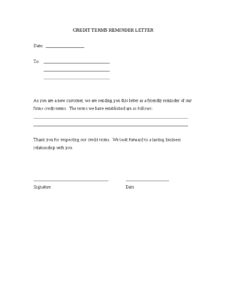 21+ Free Credit Reminder Template - Word Excel Formats