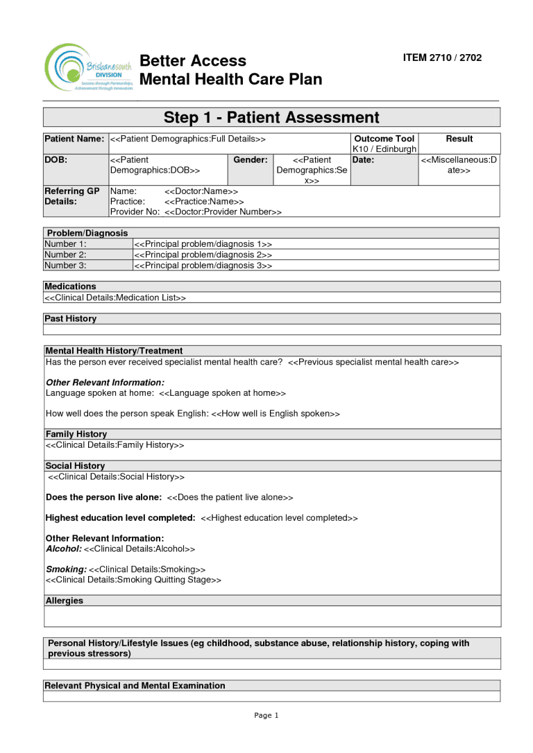 21+ Free 38+ Free Treatment Plan Templates - Word Excel Formats